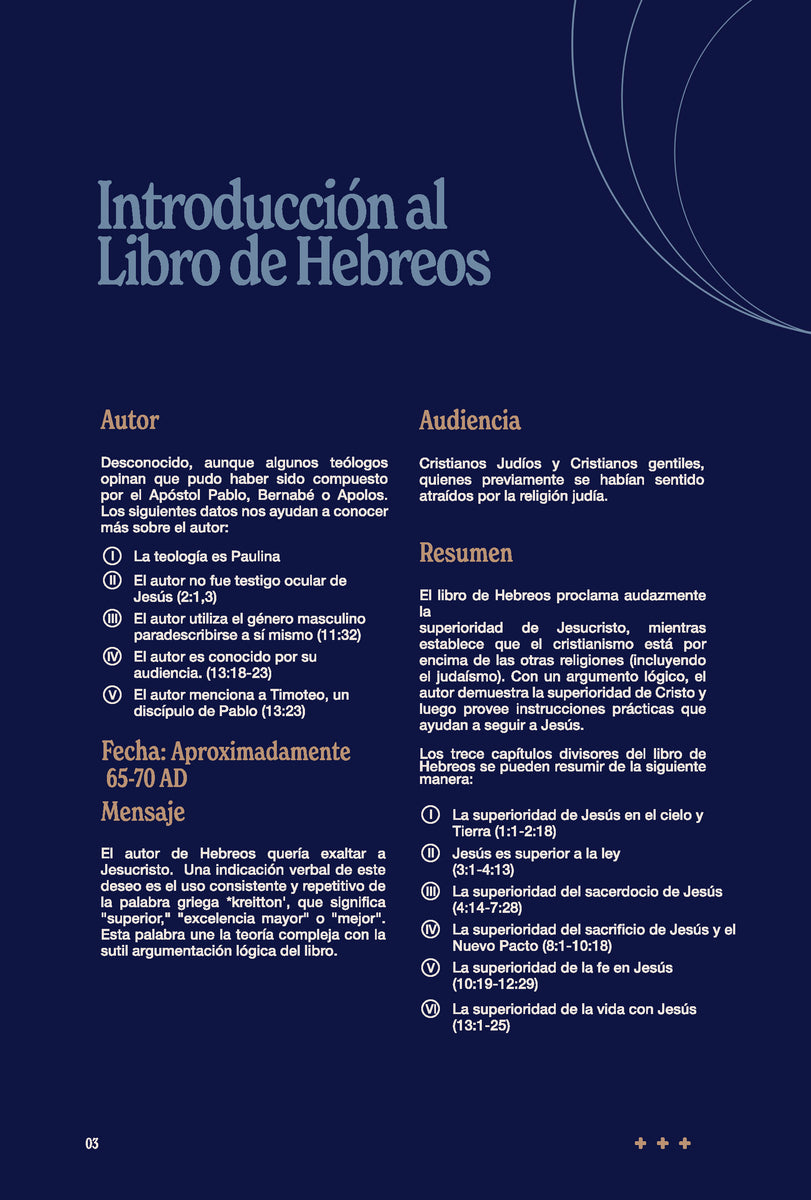 "Hebreos: La Mejor Vida" Guía de Estudio | Español (Descarga Digital ...